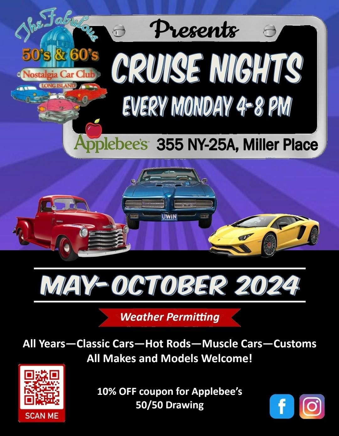 Monday cruise nights – Fabulous 50s 60s Nostalgia Car Club